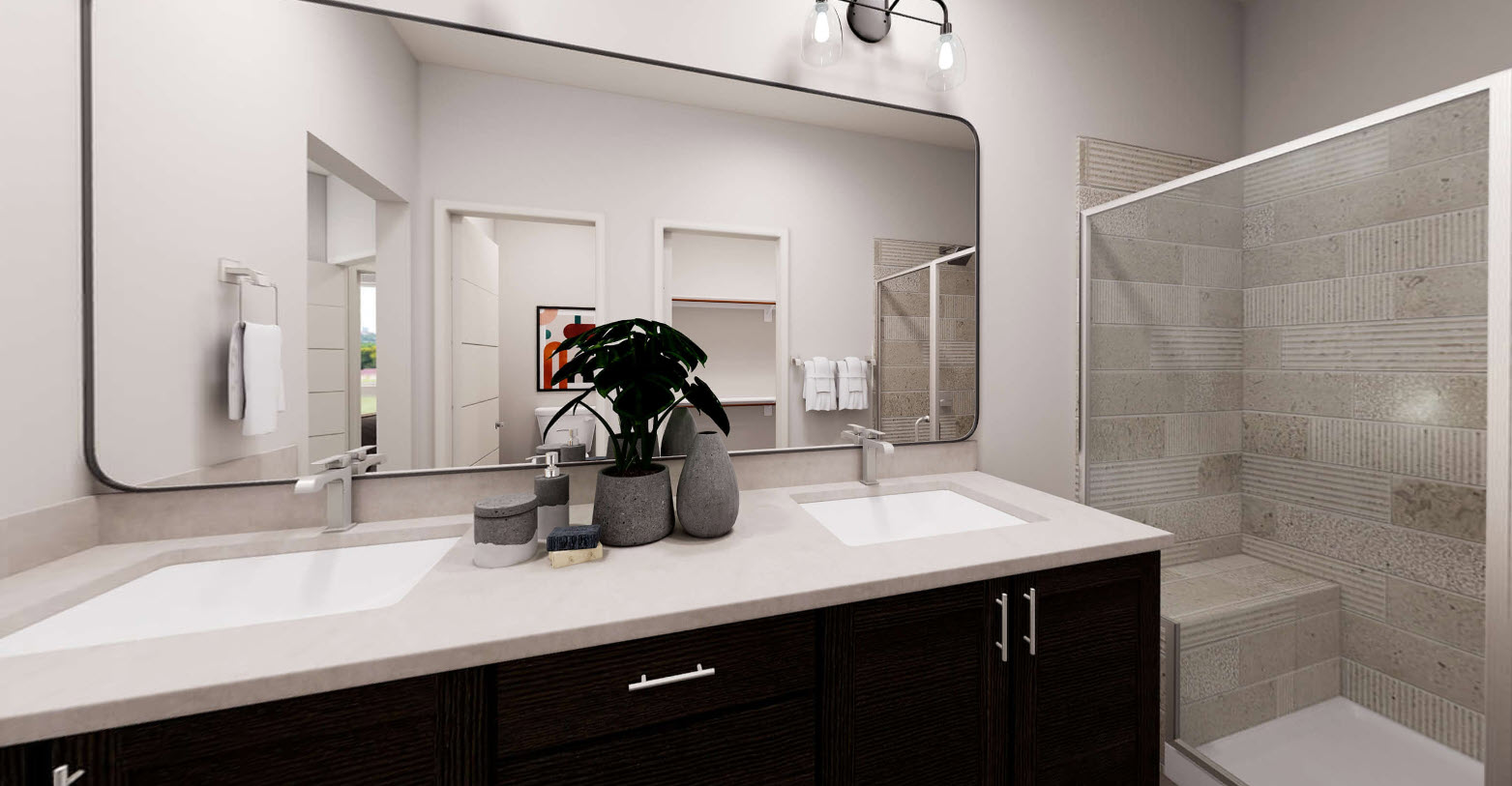 Lotus at Urban Oak | Plan 2 Primary Bath